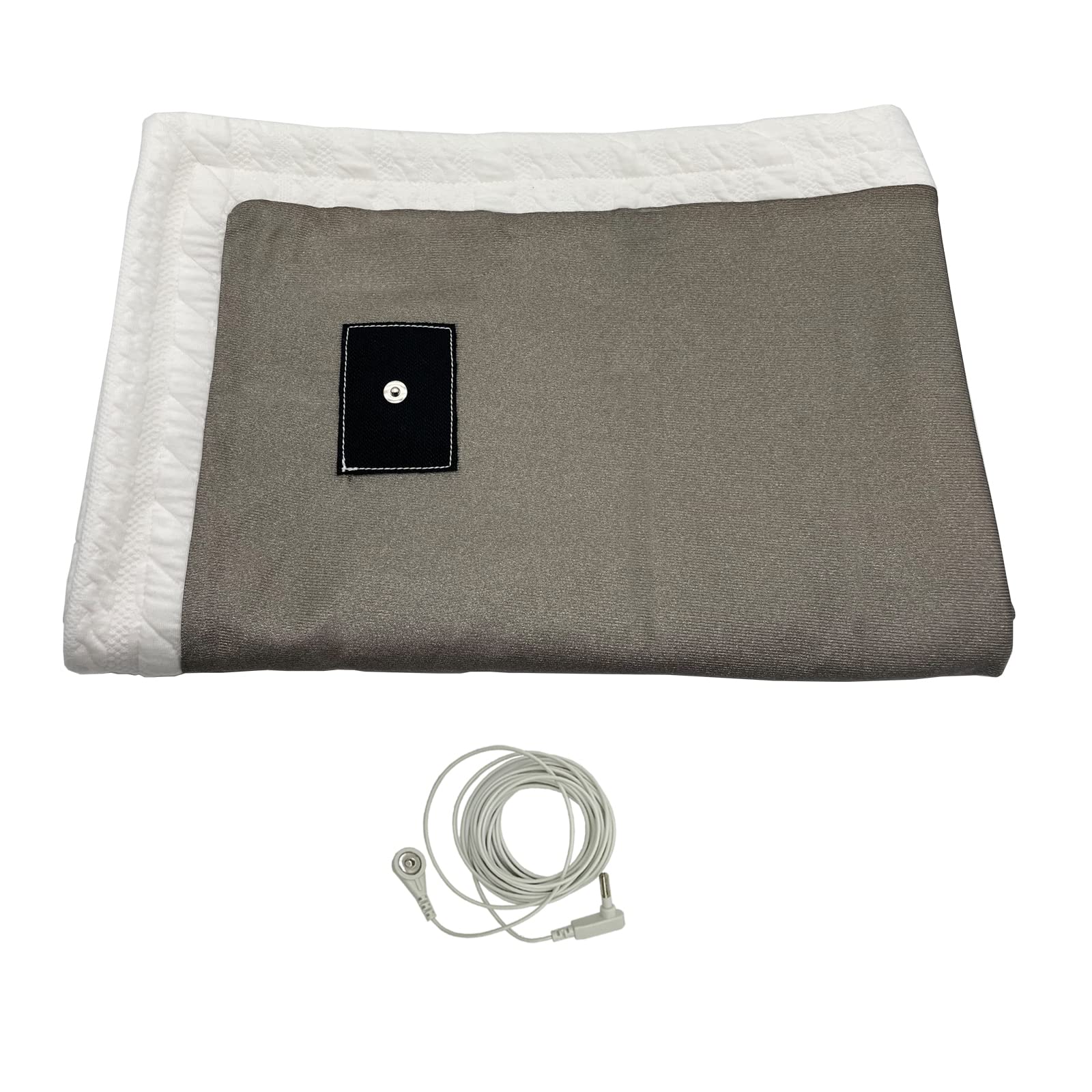 Emf Radiation Protection Blanket, Faraday Silver Pregnancy Belly Shielding 5g Protection Blanket for Baby, Can be Used as Grounding Blanket (White)
