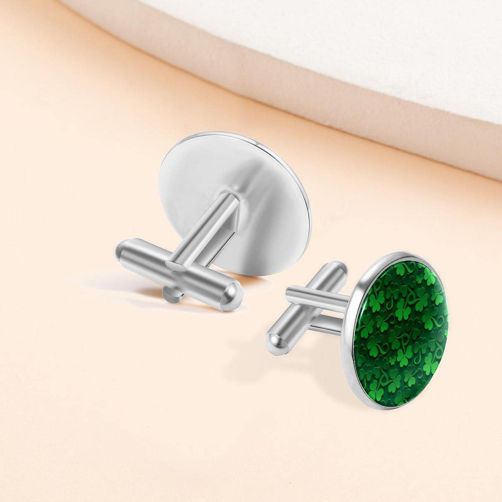 Cufflinks for Men,Shirt Cuff Links,happy st.patrick's day,Men's Cuff links,Stainless Steel Cufflinks Wedding