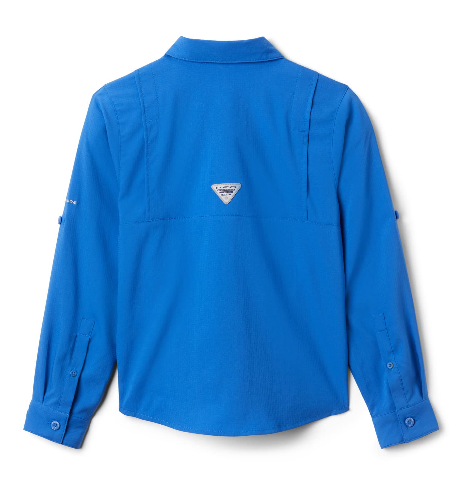 Columbia Youth Boys Tamiami Long Sleeve Shirt, Vivid Blue, Medium