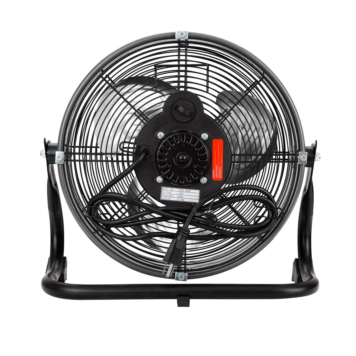 OEMTOOLS OEM24891 12” Tilting Workspace Fan, High Velocity Personal Fan, High Velocity Fan, Small Barrel Fan, Black
