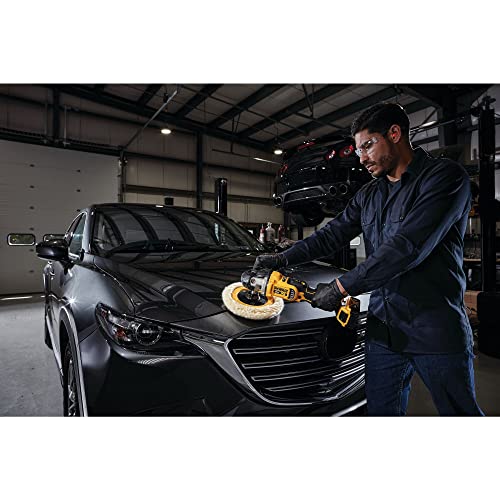 DEWALT 20V MAX* XR Cordless Polisher Kit, Rotary, Variable Speed, 7-Inch, 180 mm (DCM849P2)
