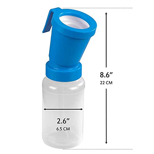 QMARK 2 Pack Teat Dip Cup, Non Reflow Nipple Cleaning Disinfection, Dip Cup for Cow Sheep Goat, Non-Return Teat Dipper - 300 ml Blue