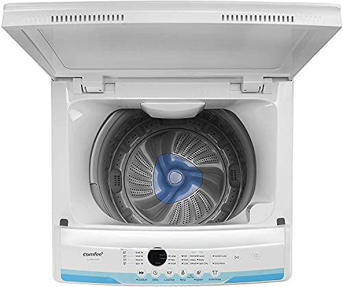 COMFEE’ Washing Machine 2.0 Cu.ft LED Portable Washing Machine and Washer Lavadora Portátil Compact Laundry, 6 Modes, Energy Saving, Child Lock for RV, Dorm, Apartment Ivory White