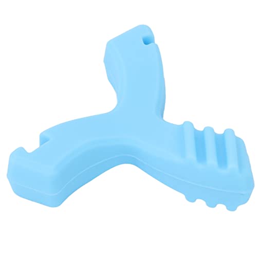 Emoshayoga Aligners Chewies, Chewing Three Arms Supplies Y Shape Orthodontics Chewies Multifunctional Blue Blueberry Flavour Silicone for Daily Use