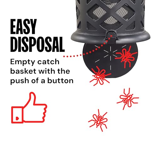 DynaTrap DT1130SR 1/2 Acre Mosquito & Flying Insect Outdoor Trap and Killer β Kills Mosquitoes, Flies, Wasps, Gnats, & Other Flying Insects - Bug Zapper Alternative - Black