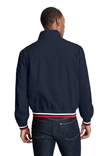 London Fog Men's Stretch Golf Jacket, Navy, Large