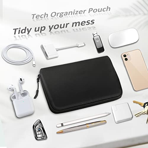 FINPAC Hard Laptop Sleeve with Accessory Pouch for 14-inch MacBook Pro M3/M2/M1 Pro/Max A2918 A2992 A2779 A2442 2023-2021, 13ββ MacBook Air/Pro, 13.5ββ Surface Laptop, Dell XPS 13, HP, Acer, Black