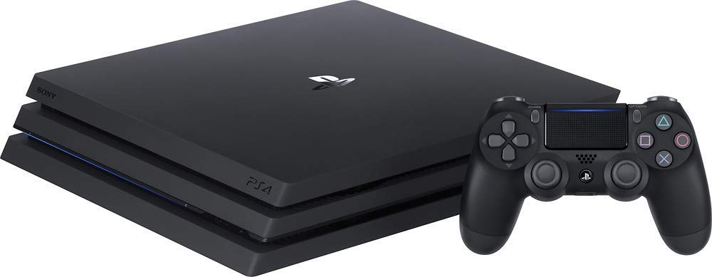 Playstation 4 Pro 2TB SSD Console with Dualshock 4 Wireless Controller Bundle, 4K HDR, Playstation Pro Enhanced with Fast Solid State Drive (Renewed)