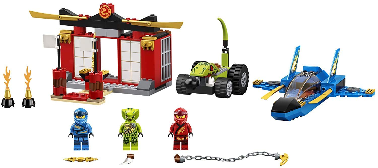 LEGO NINJAGO Legacy Storm Fighter Battle 71703 Ninja Playset Building Toy for Kids Featuring Ninja Action Figures (165 Pieces)