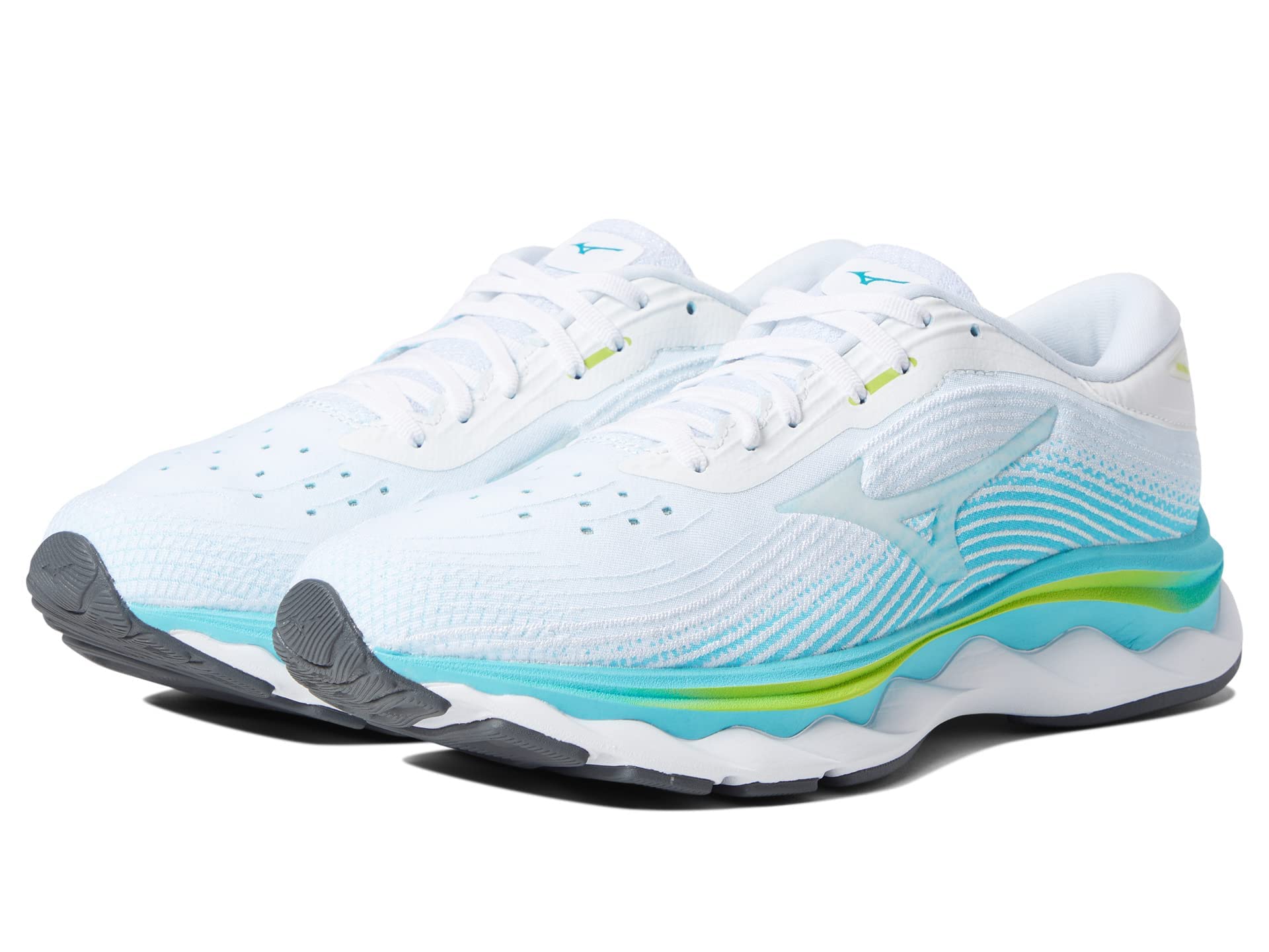 Mizuno Women's Wave Rider 25 Sneaker, White, 9.5