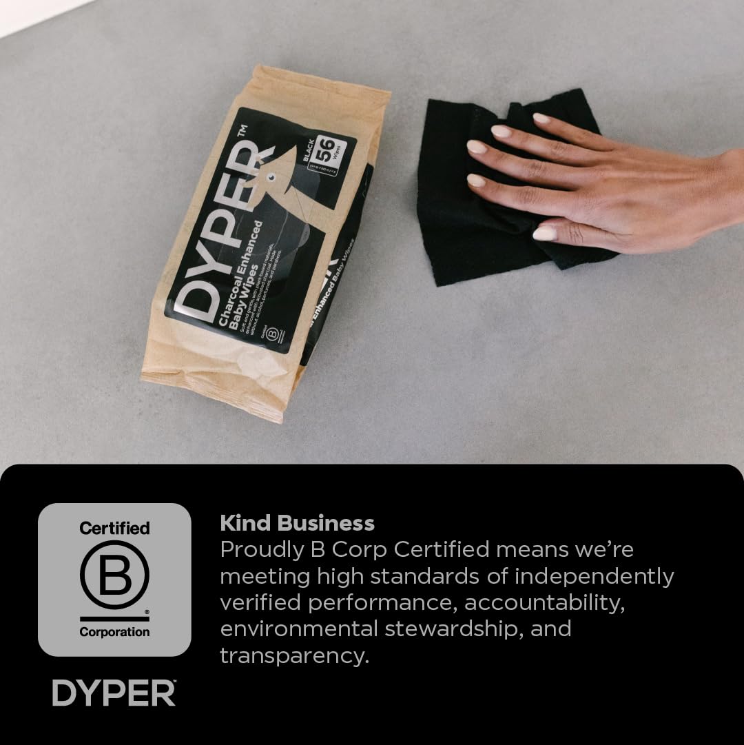 DYPER Viscose from Bamboo Baby Wet Wipes | Unscented for Sensitive Newborn Skin | Hypoallergenic | Honest Ingredients | Made with Plant-Based* Materials + 99% Water