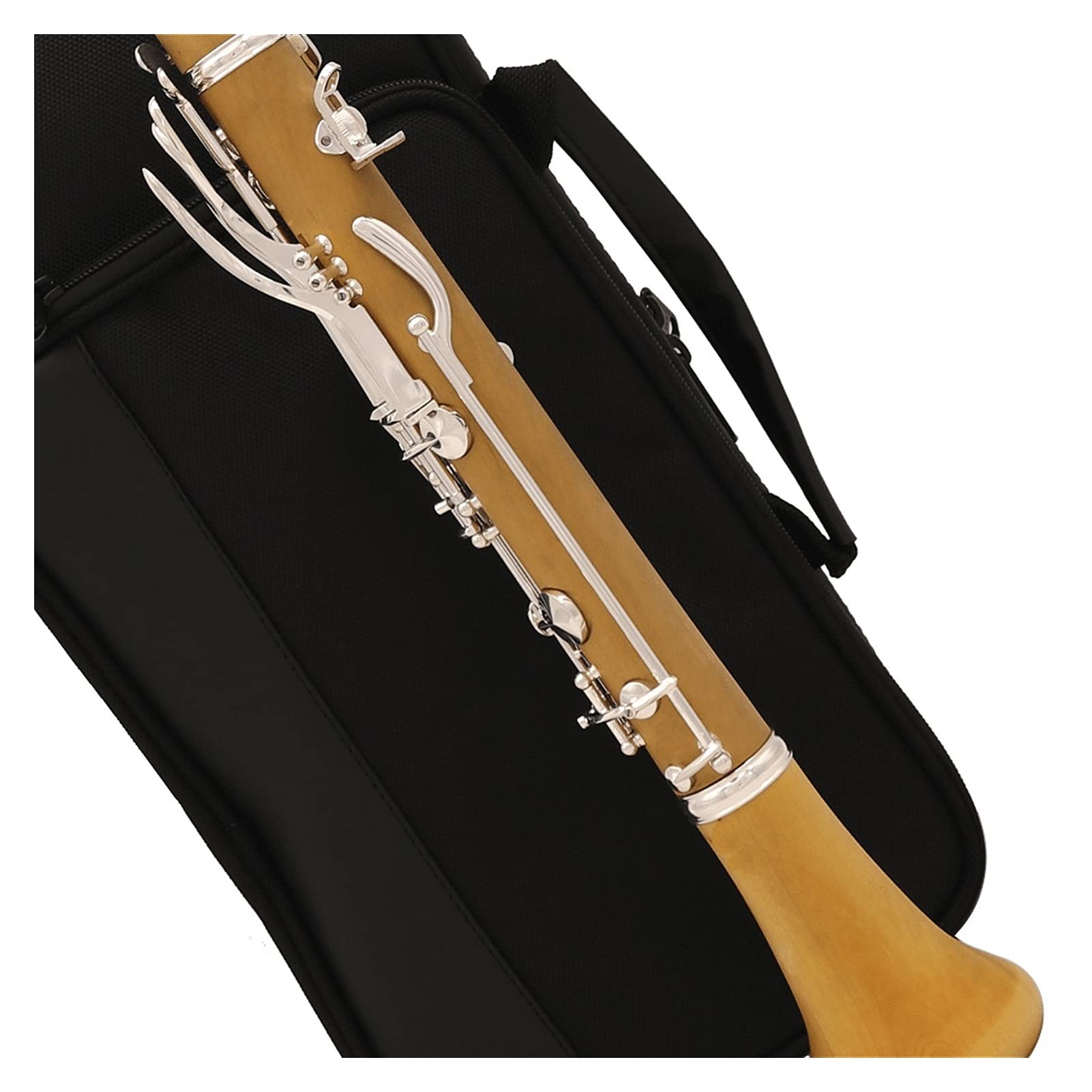 Clarinet Boxwood Bb Professional Clarinet with Mouthpiece Silver Plated 19 Keys