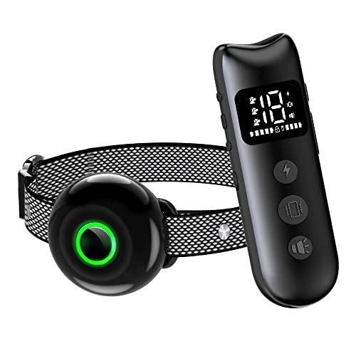 FATEAR Dog Shock Training Collar with Remote 2000ft for Large Medium Small Dogs, Rechargeable Waterproof Electric Collar with 3 Modes, Beep, Vibration and Shock
