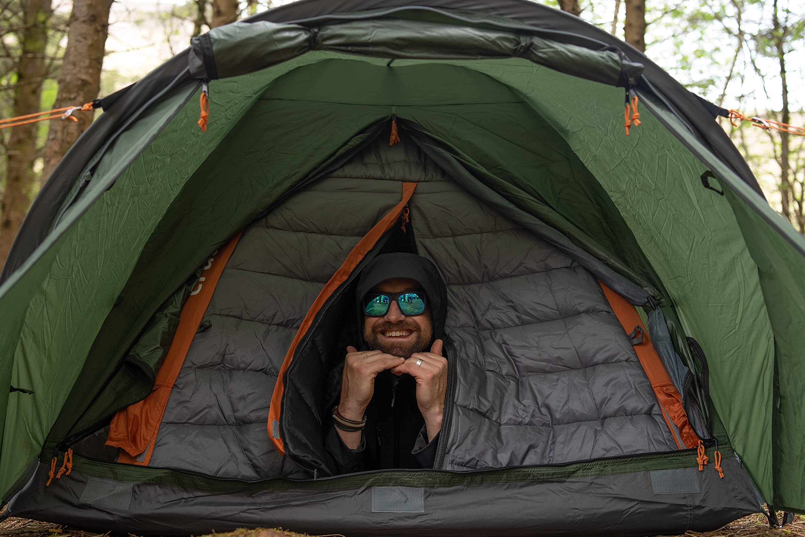 Crua Culla 1 Person Temperature Regulating Inner Camping Tent - Keeps You Warm in The Winter & Cool in Summer