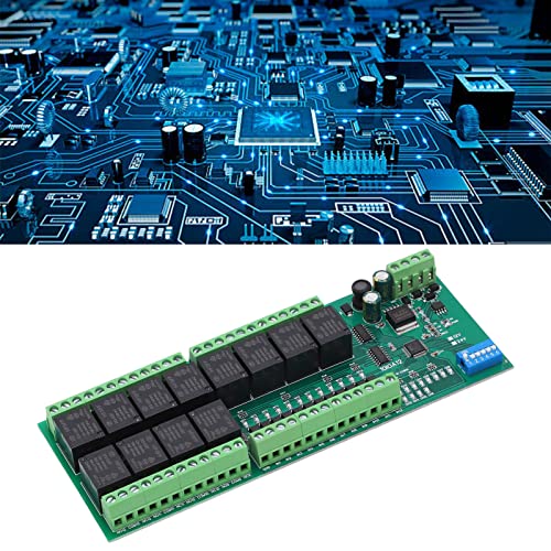 Electrical Relay Module, 12 Optically Isolated Input 12 Channel 64 Devices Parallel Relay Board for Circuit (24V)