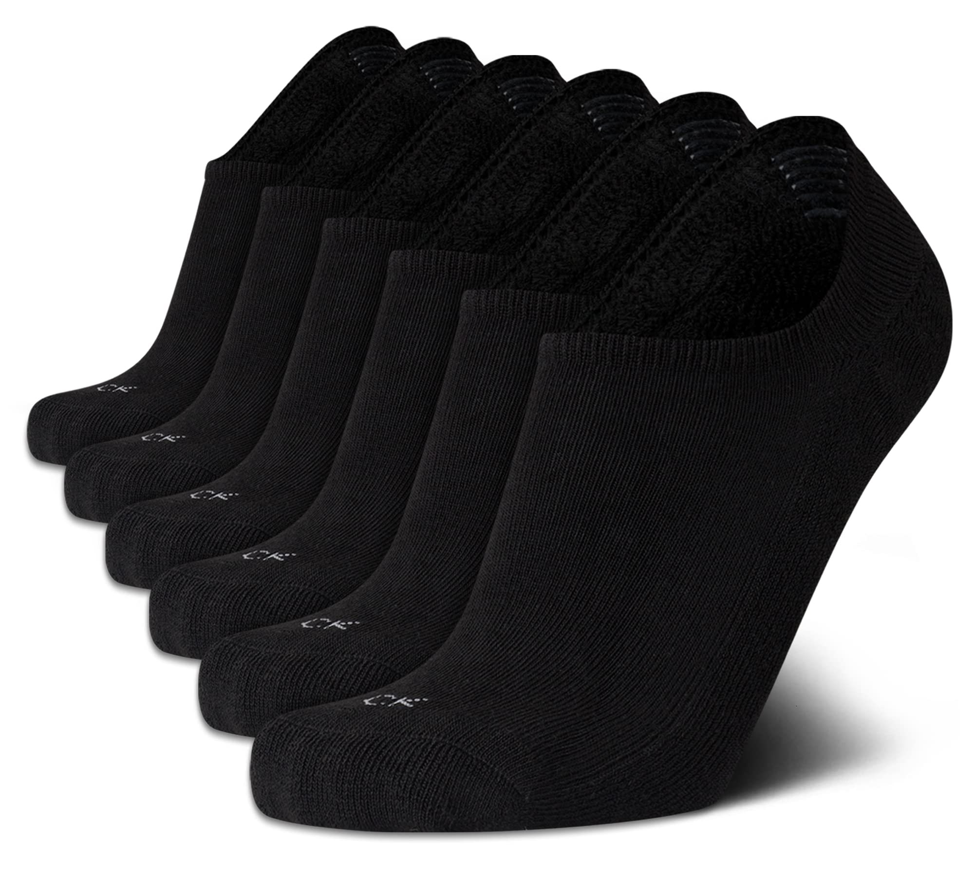 Calvin Klein Men's Socks - No Show Sneaker Liner Socks (6 Pack), Size 7-12, Blue