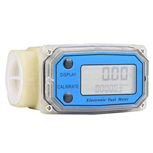 Cusstally Mini Digital Turbine Meter Meter Turbine Flowmeter for Chemicals Water Sea Liquid Flowmeter