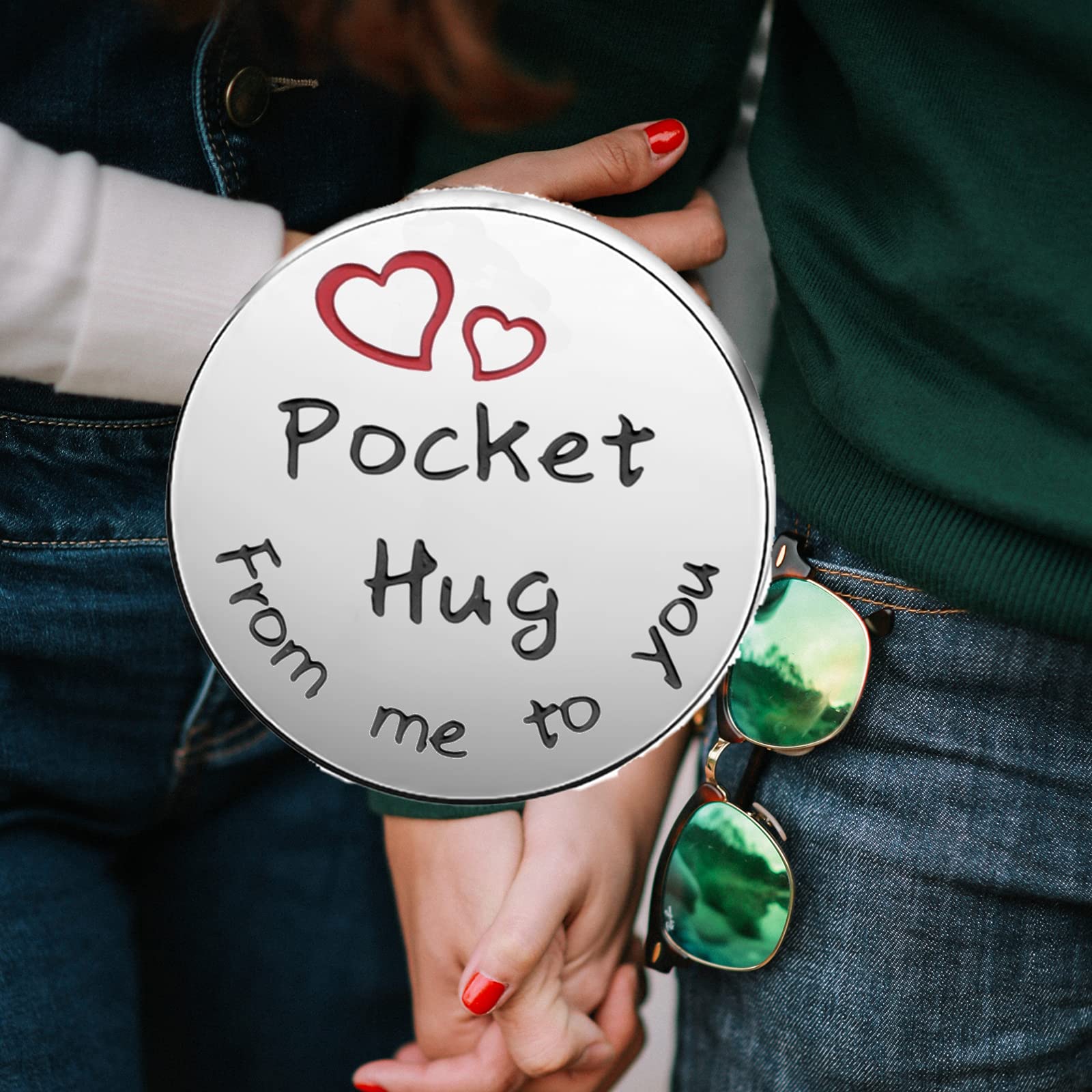 Belingry Pocket Hug Long Distance Mothers Day Gift A Hug from Me To You Keepsake Token (hug from me to you)