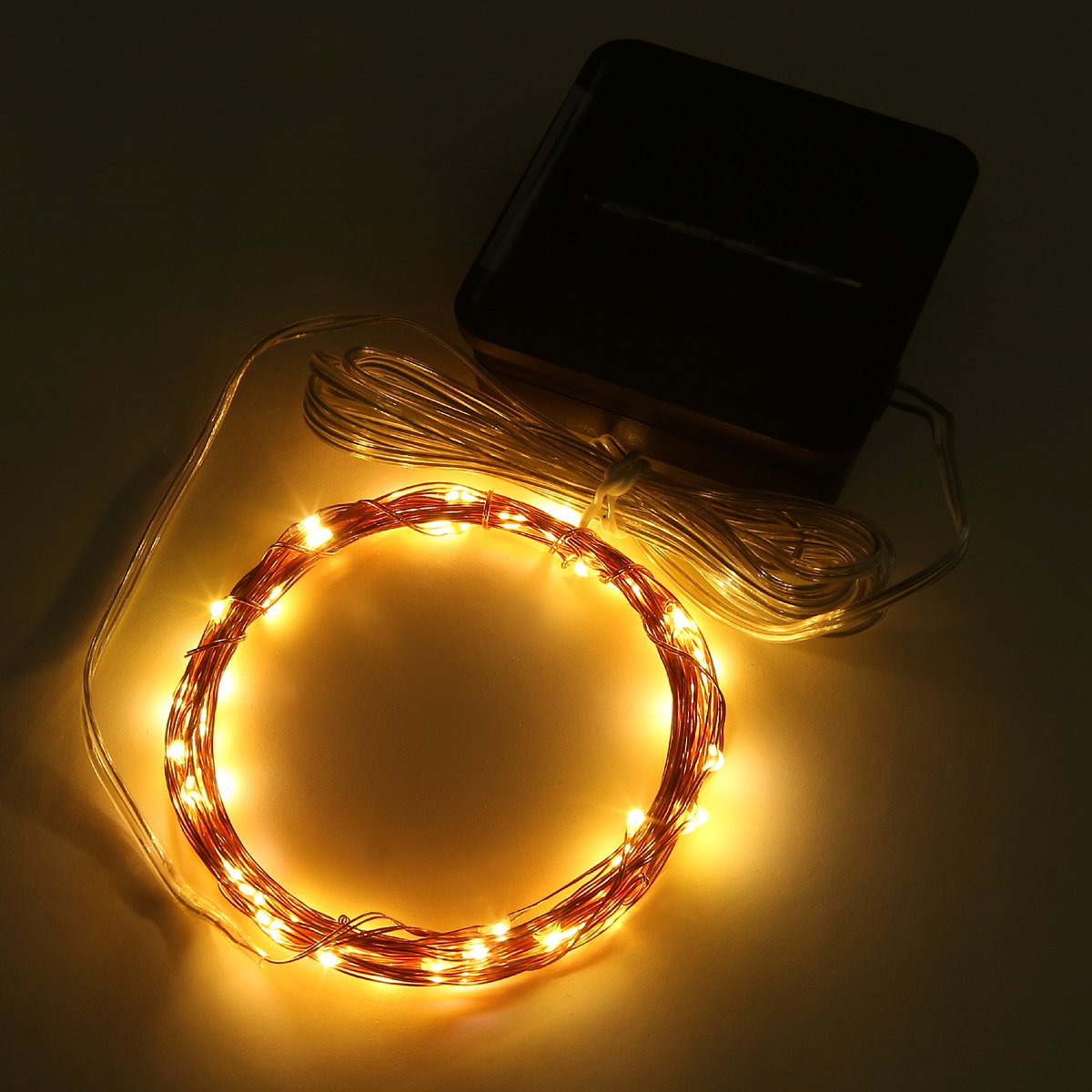 Magicnight Solar String Lights Mini Short Outdoor Led Fairy Light 15 ft 50 Led Waterproof for Garden Crafts