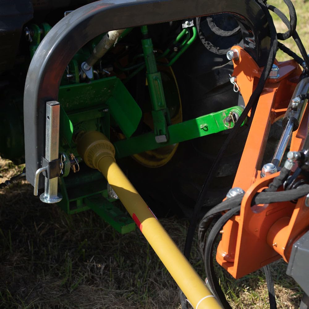 Titan Attachments 48" Offset Flail Ditch Bank Mower, Mowing Attachment for Tractors and Loaders, Cat 1, 3-Point Hitch