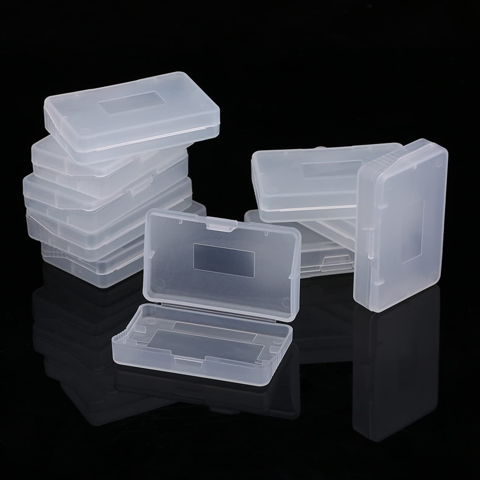 ciciglow Cartridge Game Case, 10pcs Anti Dust Clear Plastic Game Cartridge Card Box Case Cover for Game Boy Advance GBA