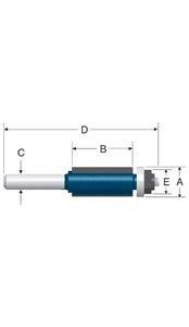 Bosch 85702M Router Bit Carbide Tip 10 Degree Bowl and Sink Trim