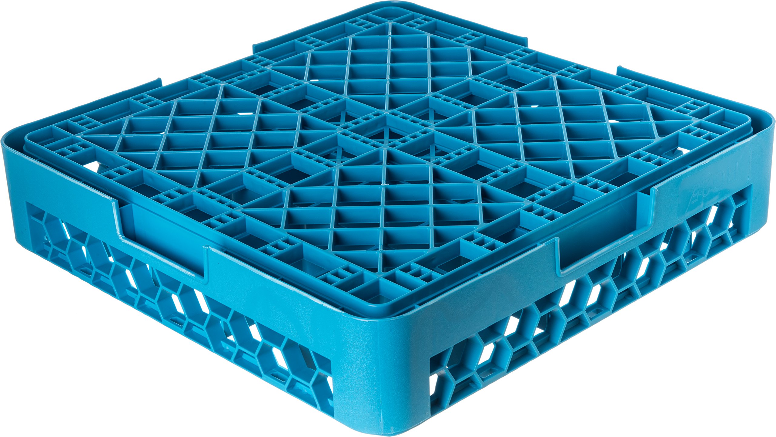 Carlisle FoodService Products RG2514 OptiClean 25 Compartment Glass Rack, 3.5" Compartments, Blue (Pack of 6)