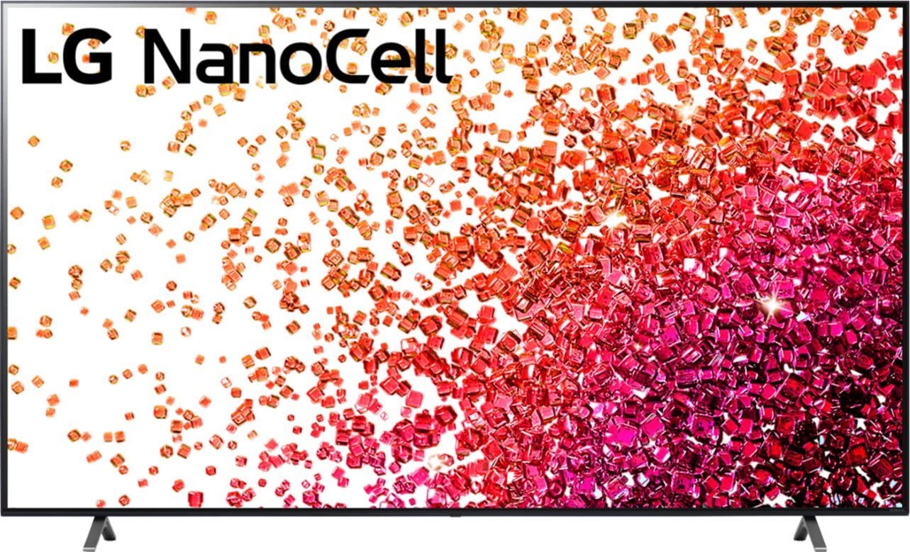 LG NanoCell 75 Series 86” Alexa built-in 4k Smart TV (3840 x 2160), 120Hz Refresh Rate, AI-Powered 4K Ultra HD, Active HDR, HDR10, HLG, Dolby Vision IQ, Dolby Atmos (86NANO75UPA, 2021)
