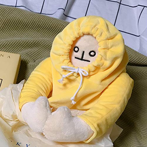 helegeSONG Plush Banana Man Toy Stuffed Doll with Magnet Funny Man Doll Decompression Toy Birthday,Multicolor