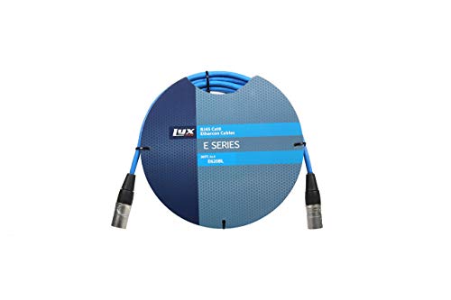 Lyxpro 4 Channel XLR Cable Snake AES & DMX – Connect 4-channle XLR to 30' Single Ethercon Cat6 Cable