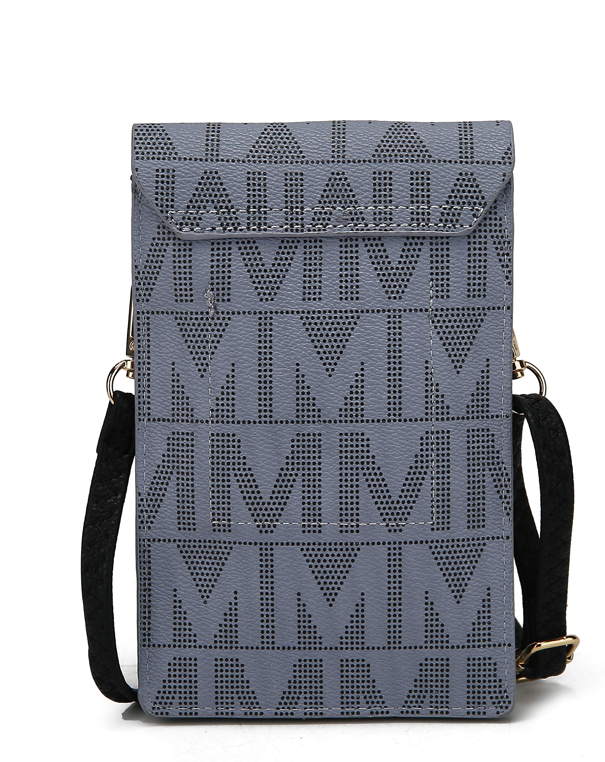 MKF Small Crossbody Cell Phone Purse Wallet for Women β PU Leather Cellphone Bag β Case with Shoulder Strap Beige