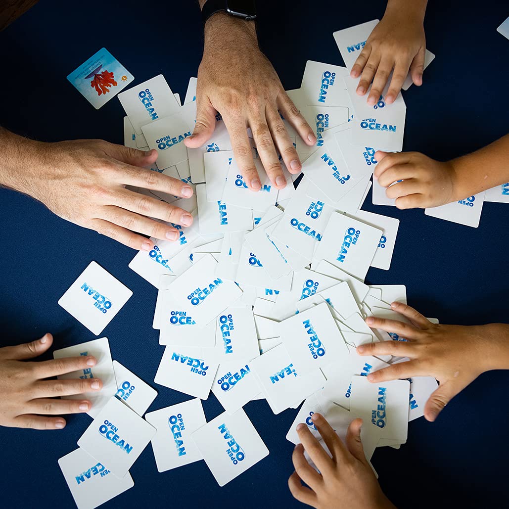 Open Ocean Card Game | Family Friendly Drafting + Tile Placement Game | Enjoyed by Kids, Teens, and Adults | Ideal for 1-5 Players | 8+