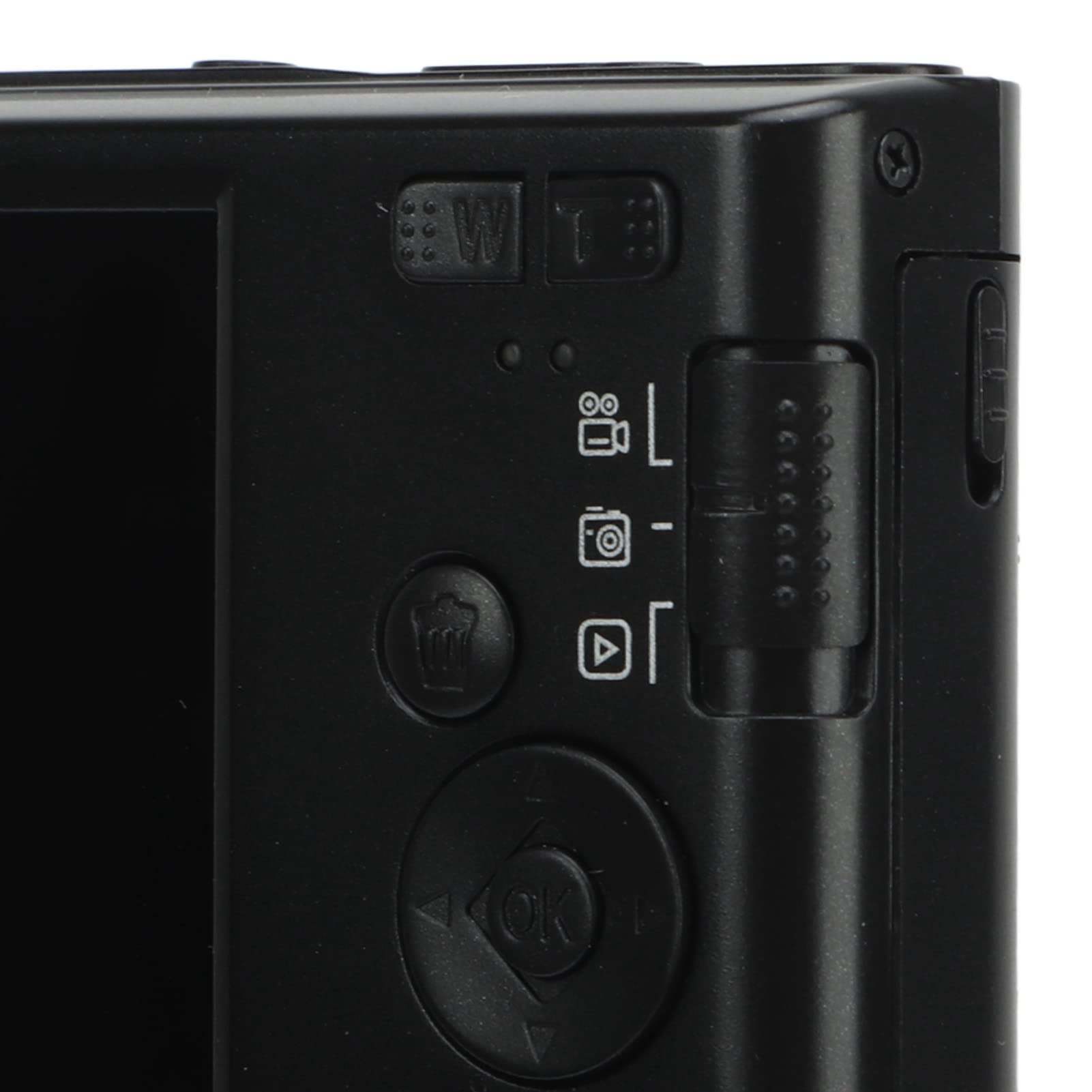 Compact Camera, 48MP Image Resolution Built in Fill Light Compatible 256GB Memory Card Rechargeable Lithium Ion Battery 4K Digital Camera for(Black)