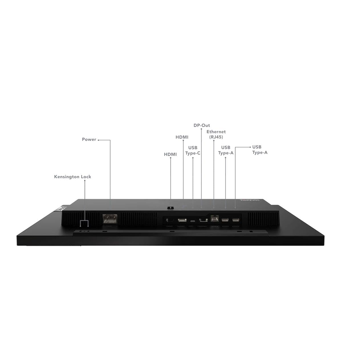 Lenovo ThinkVision E24q-20 23.8" WQHD WLED LCD Monitor - 16:9 - Raven Black