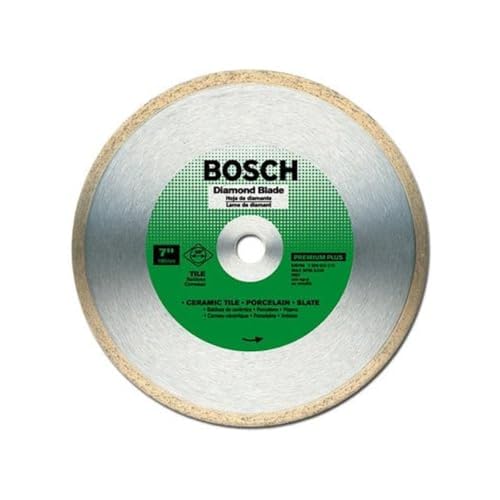 BOSCH DB466 4 In. Premium Turbo Thin Rim Diamond Blade with 7/8 In. Arbor for Smooth Cut Wet/Dry Cutting Applications in Porcelain, Granite, Ceramic