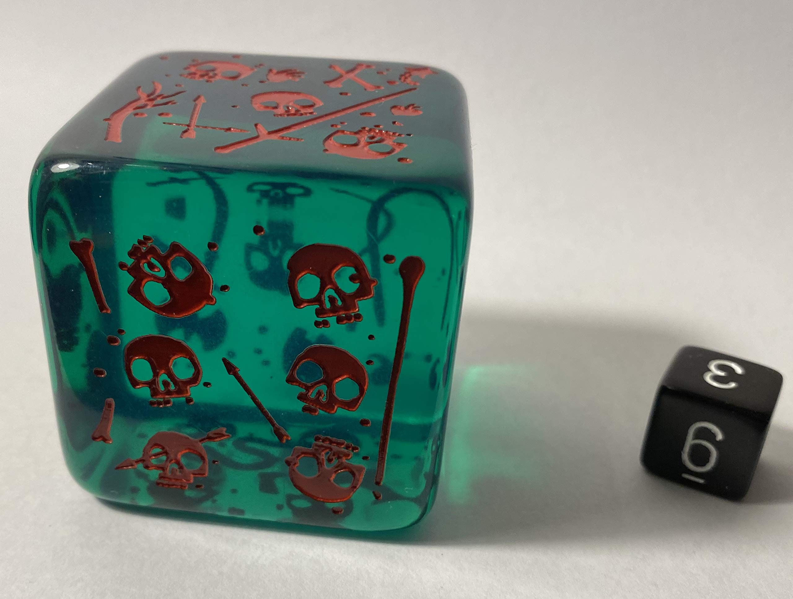 Massive Gelatinous Cube by Severed Books - 51mm Mini and Die - Six-Sided Dice - DND - Pathfinder RPG Roleplaying Game