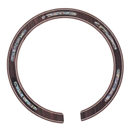 BQLZR Acoustic Guitar Rosette Decal Wood Rosewood Guitar Rosette Soundhole Three-Dimensional Pattern No viscosity