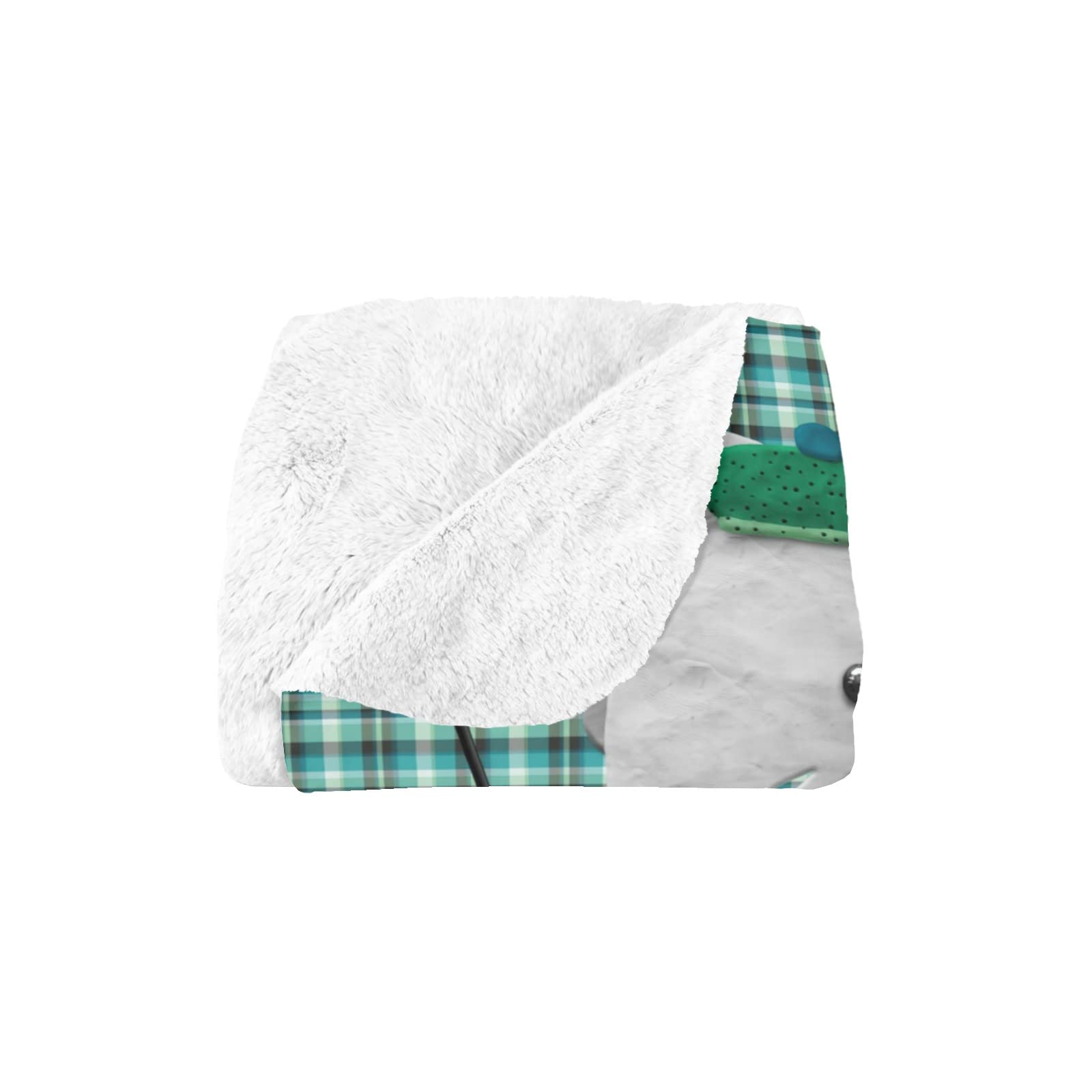 Elephant Play Golf Personalized Baby Blanket, Custom Name Sherpa Fleece Baby Blankets for Newborns, Infants, Toddlers, and Nursery 30"x40"