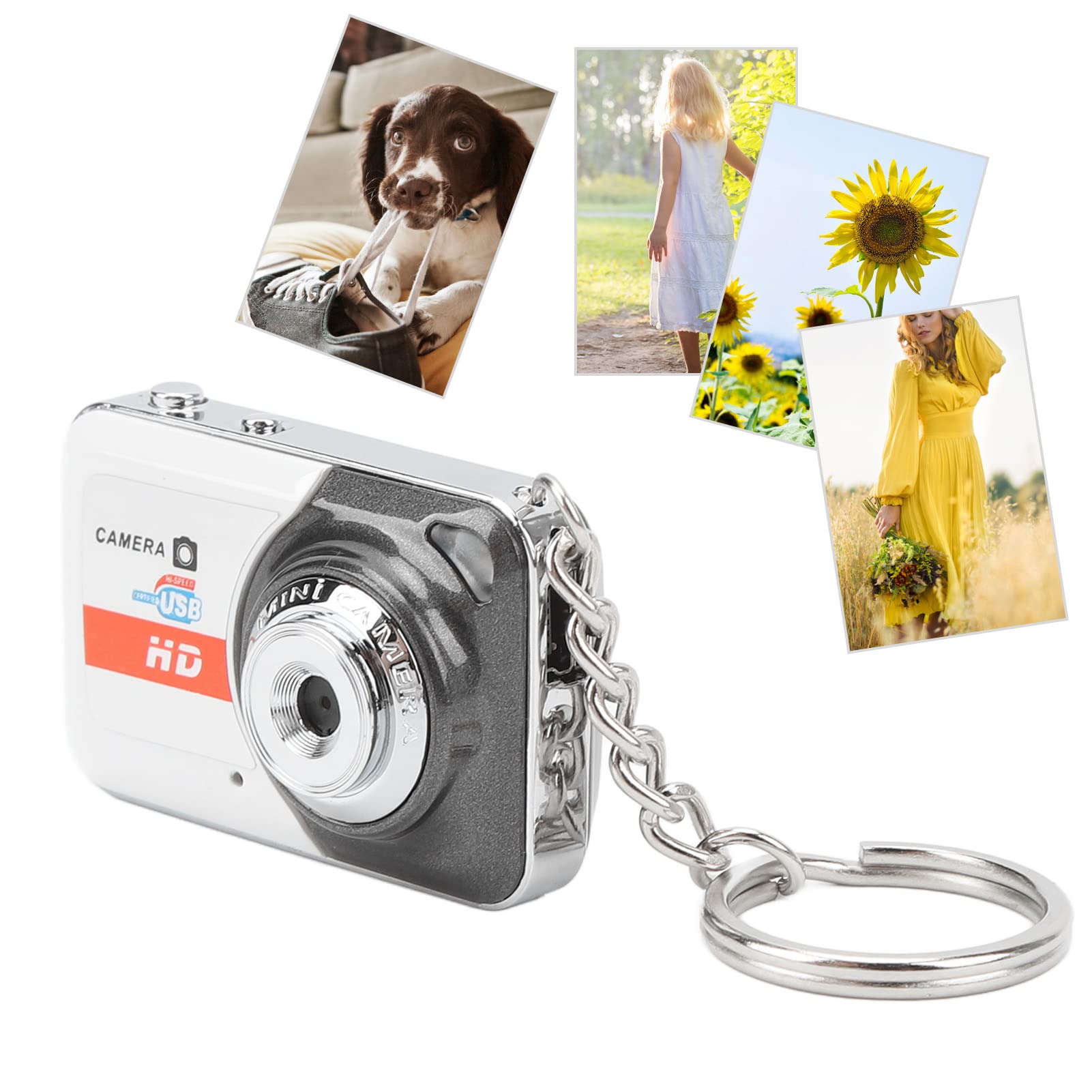 Compact Small Camera for Kids, Digital Camera with Various Functions, High Speed Connection, Motion Detection Gifts for Kids Student Children Teens Girl Boy (Silver Gray)