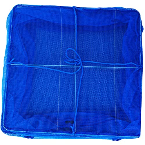 Garneck Foldable Fish Cage Blue Sweater Hydroponic Plants Meat Dehydrator Shrimp Fish Drying Net Hanging Dry Net Indoor Nylon Multi-Layer Net Hanging Basket Dryer Hanging Fishing Net Nylon