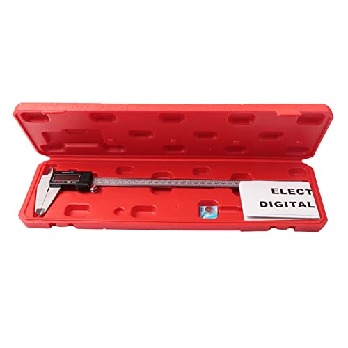 ExGizmo Electronic Digital Caliper 300mm, Stainless Steel 12 Inch Caliper Measuring Tool, Digital Vernier Caliper Gauge Ruler, Easy Switch in SAE (inch) or Metric (mm)