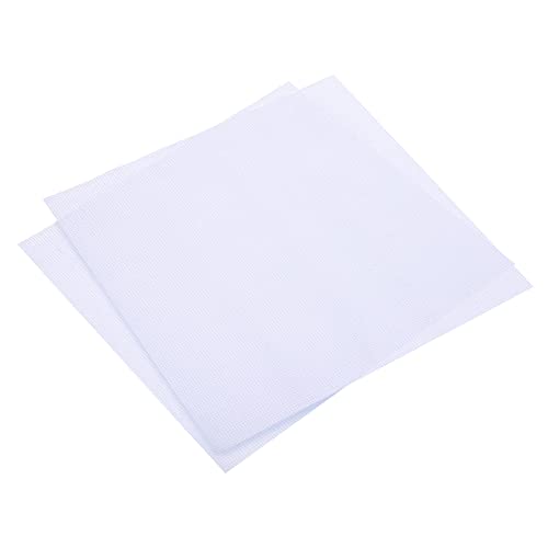 PATIKIL 11 Count Cross Stitch Cloth 20" x 20", 2 Pack Embroidery Cotton Fabric for DIY Needlework, White