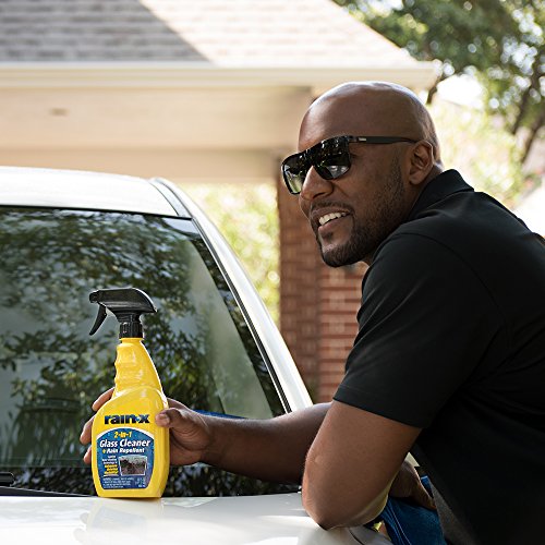 Rain-X 5071268-2 Glass Cleaner + Rain Repellent, 23 fl oz., Pack of 2