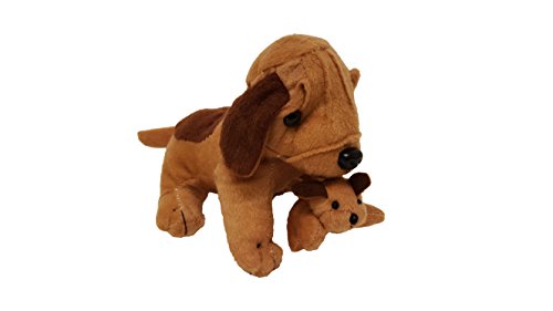 Plush Dogs and Cats Holding Their Babies (12 Dogs Holding Puppies)
