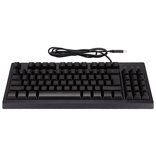 Dilwe Mechanical Gaming Keyboard, Waterproof USB Wired Keyboard, 89 Keys RGB Backlit Mechanical Keyboard for PC Desktop Computer
