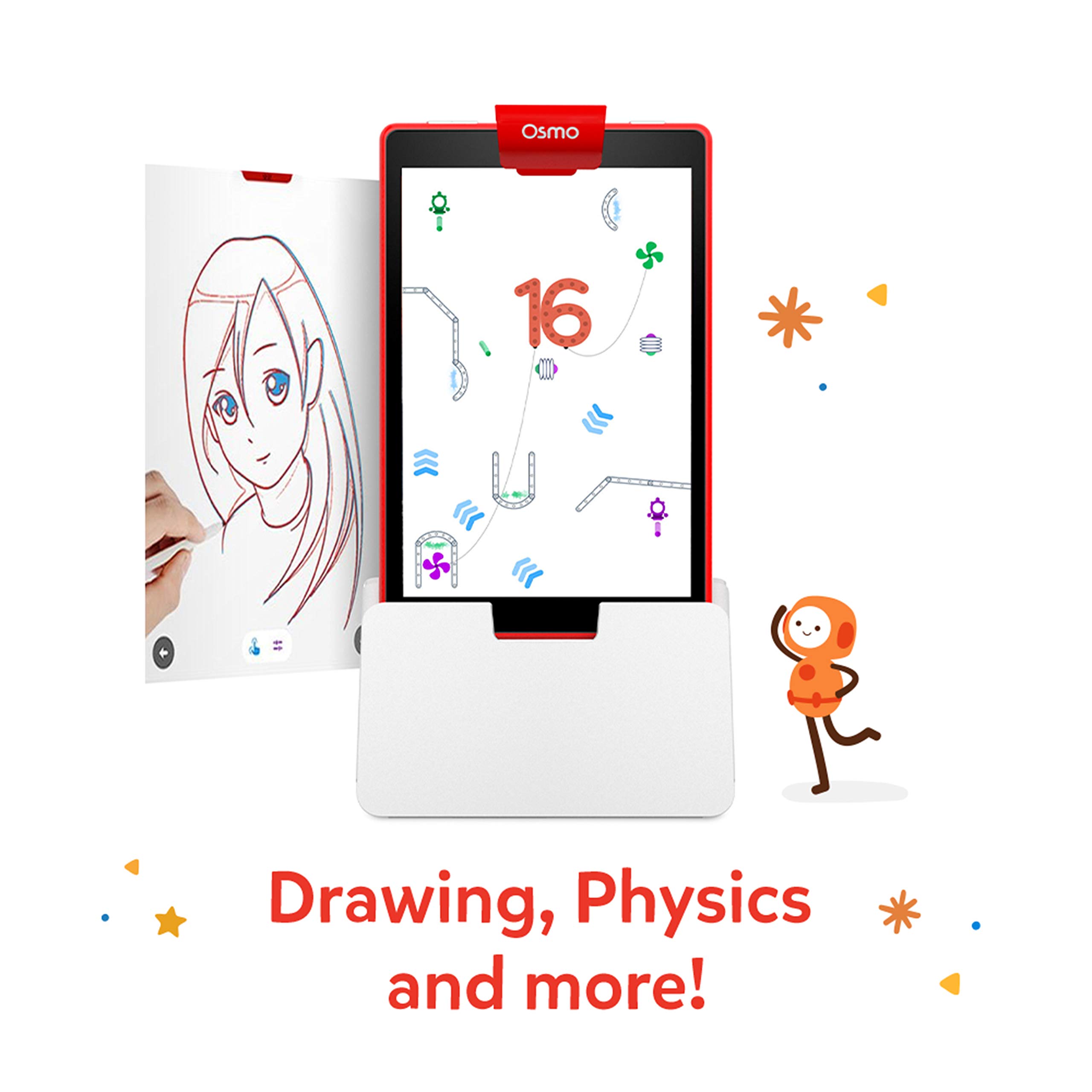 Osmo - Base for Fire Tablet - Educational Learning Games for Boys & Girls-Physics, Drawing & more-STEM Toy Gifts for Kids-Ages 3 4 5 6 7 8 9 10 11 (Osmo Fire Tablet Base Included - Amazon Exclusive)