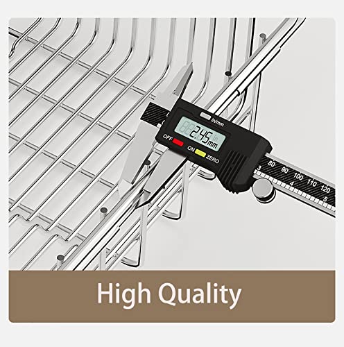 PEAKXCAN Retractable Stainless Steel Kitchen Draining Rack, Sink Draining Basket, Fruit and Dish Rack, Dish Washing Basket, Draining Bowl Rack