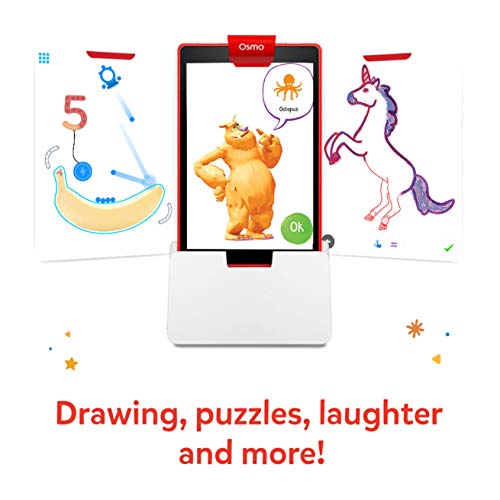 Osmo Creative Starter Kit - 3 Educational STEM Games for Ages 5-10, Drawing & Physics - For Fire Tablets