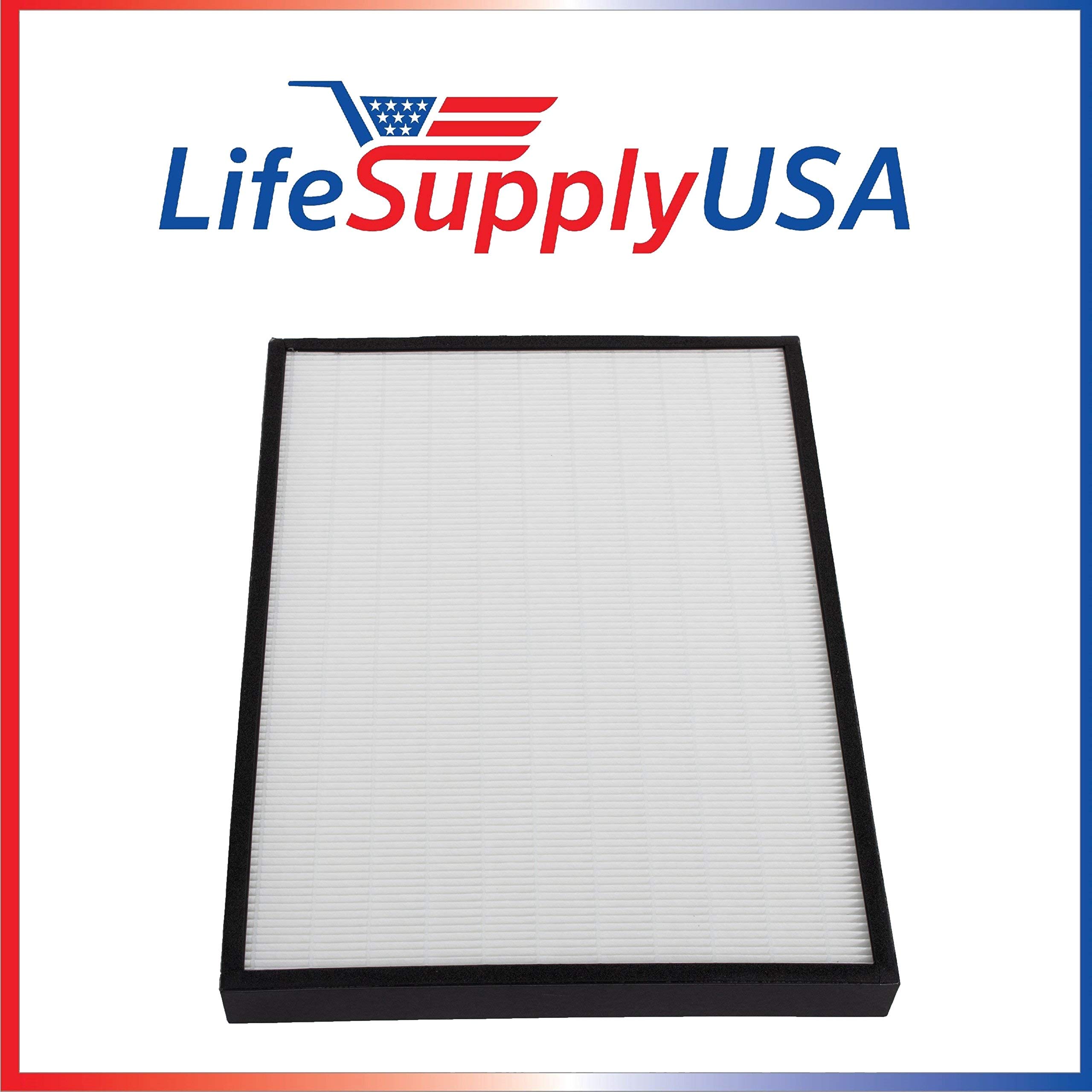 LifeSupplyUSA True HEPA Filter Replacement Compatible with Rabbit Air BioGS SPA-421A & SPA-582A Air Purifiers (3-Pack)