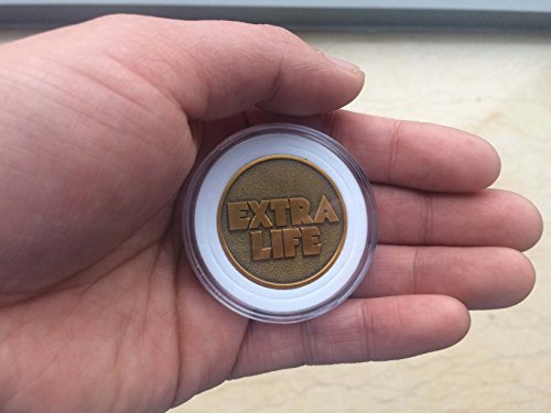 Extra Life Coin Quarter - Ready Player One Extra Life Props Replica - Bronze